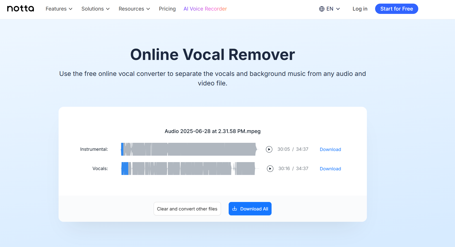 10 Best AI Vocals Remover Software [Key Features + Pricing Details]